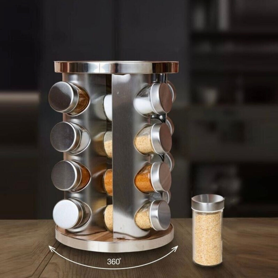 16-Jars Rotating Spice Rack – trendly